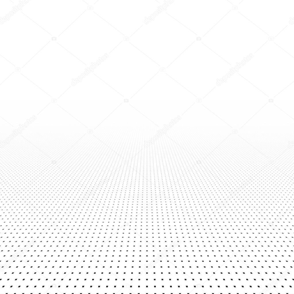 White dotted background of vision perspective. Vector illustration ...