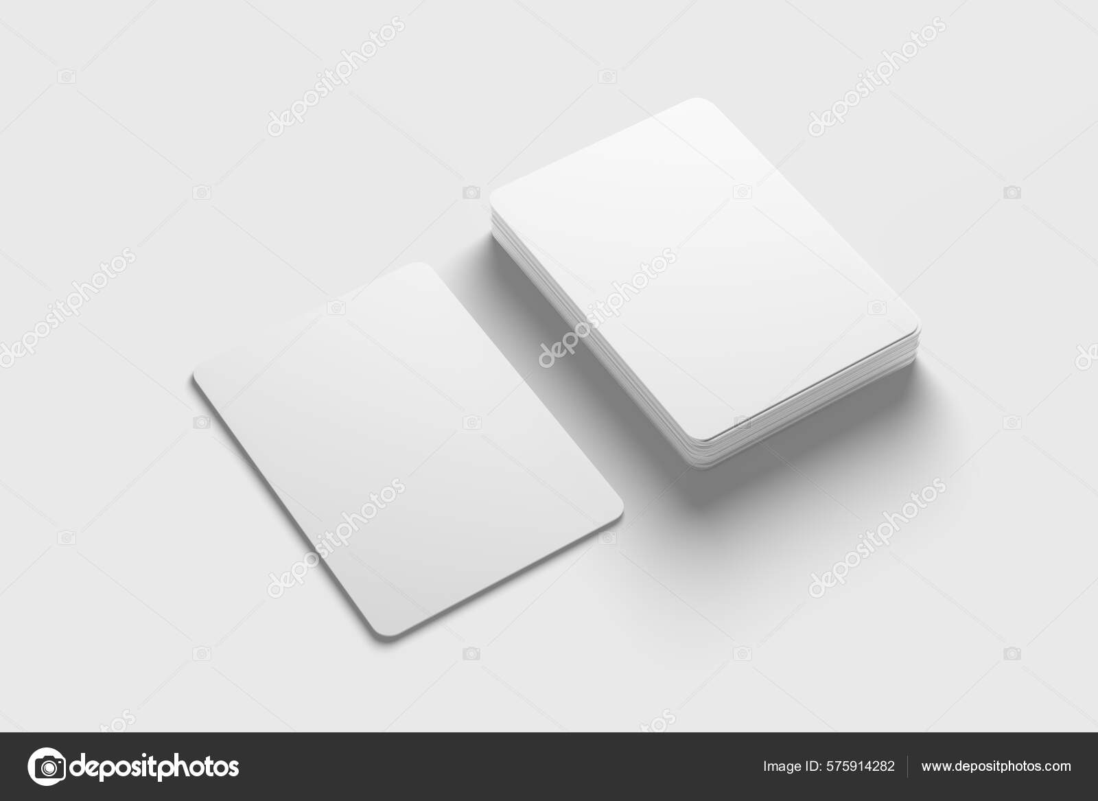 Trading Card Packaging Rendering White Blank Mockup Design Presentation ...