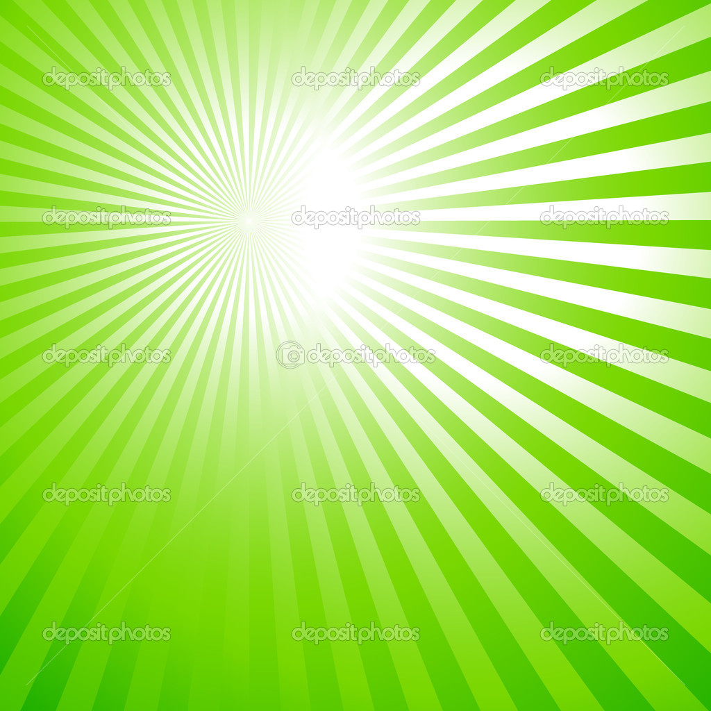 Green background, sun rays — Stock Vector © RChvision #44946371 Green background, sun rays — Stock Vector © RChvision #44946371