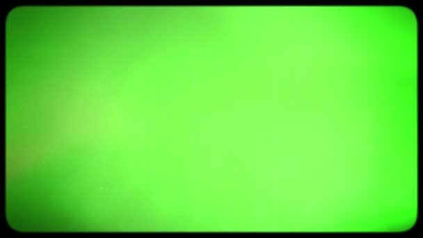 Effect of an old TV with a kinescope on a green screen. Chromakey ...