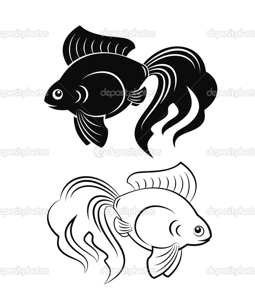 Dessins De Poissons Rouges Poisson Rouge Art Vectoriel, Icônes Et