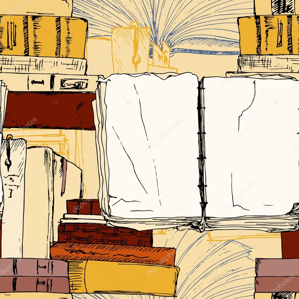 Open book seamless background Stock Vector Image by ©macrovector #41442347