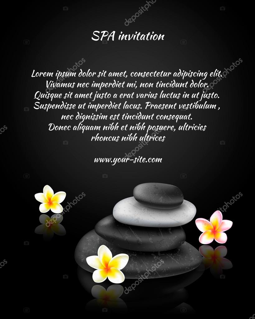 Spa invitation card Stock Vector Image by ©macrovector #41877087