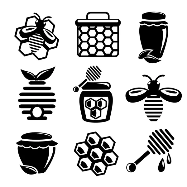 Beekeeping icons Vector Images | Depositphotos