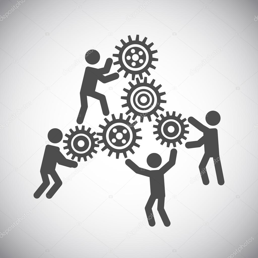 Teamwork-Konzept - Vektorgrafik: lizenzfreie Grafiken © macrovector ...