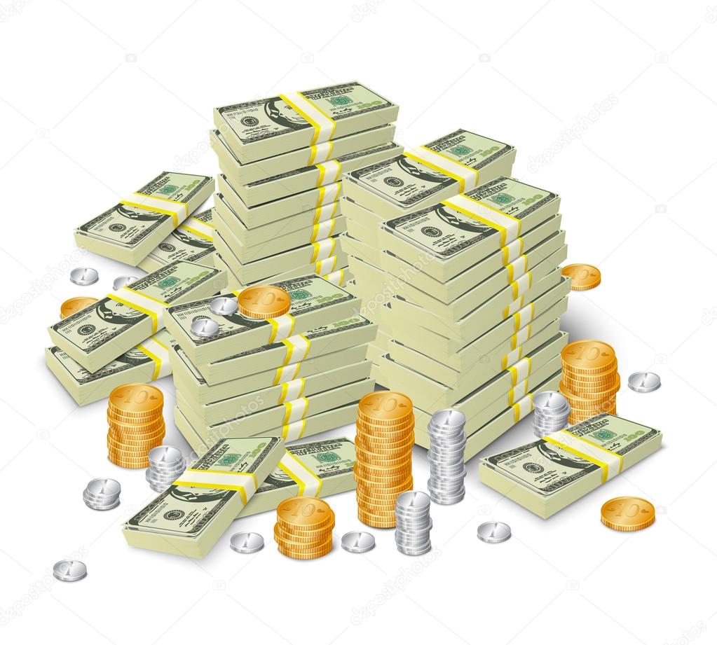 Money Pile Vector