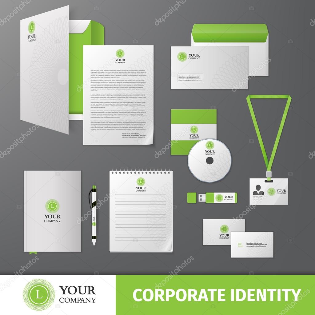 Corporate identity template — Stock Vector © macrovector #46177587
