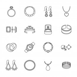 549 Girl jewellery Vector Images | Depositphotos