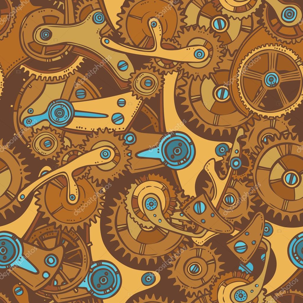 Engineers sketch seamless pattern color Stock Vector Image by ...