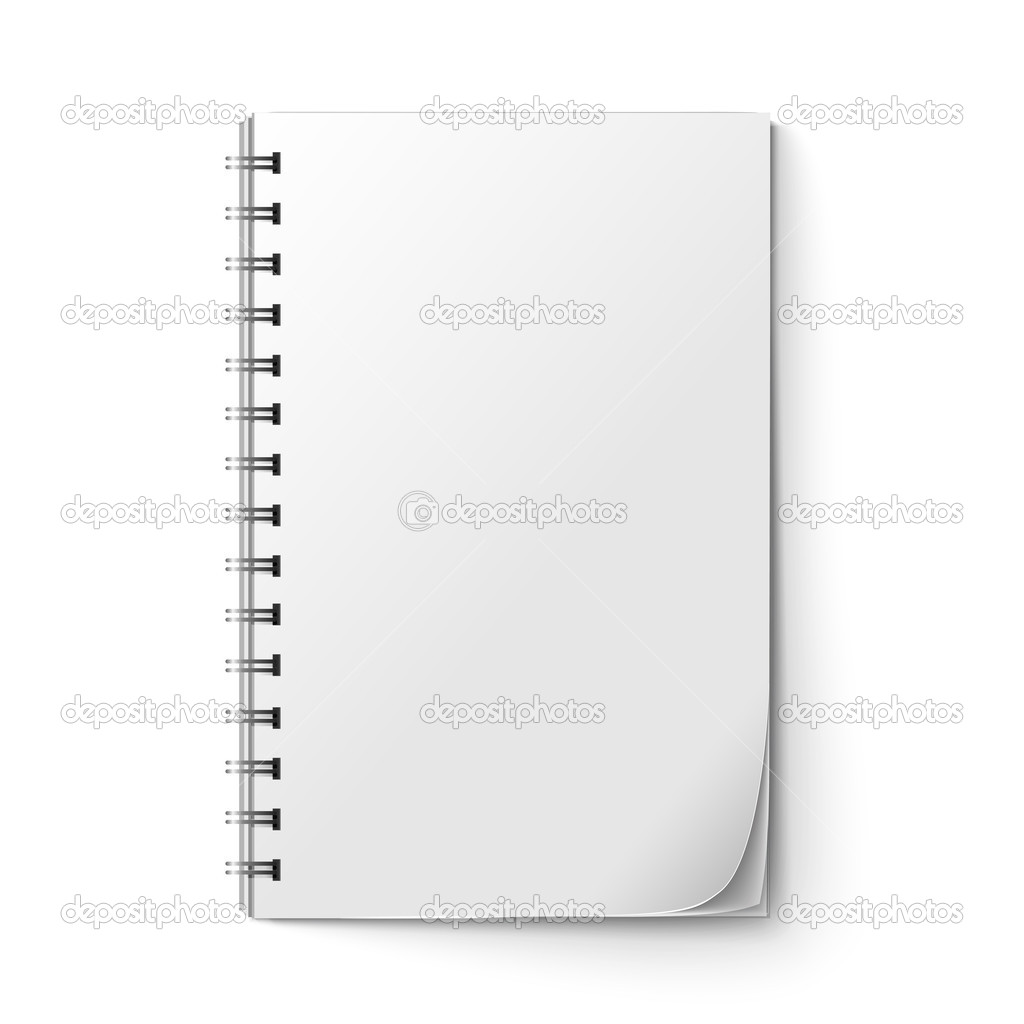 Realistic notepad blank — Stock Vector © macrovector #48433599