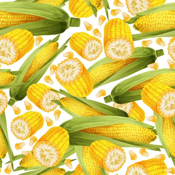 Corn seamless pattern - Stock Image - Everypixel