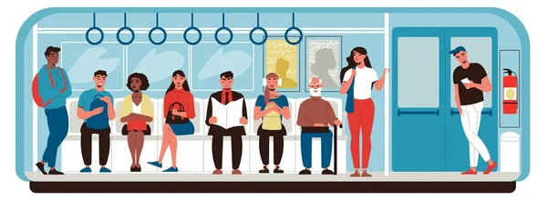 Flat Subway Illustration Stock Vector by ©macrovector 511749184