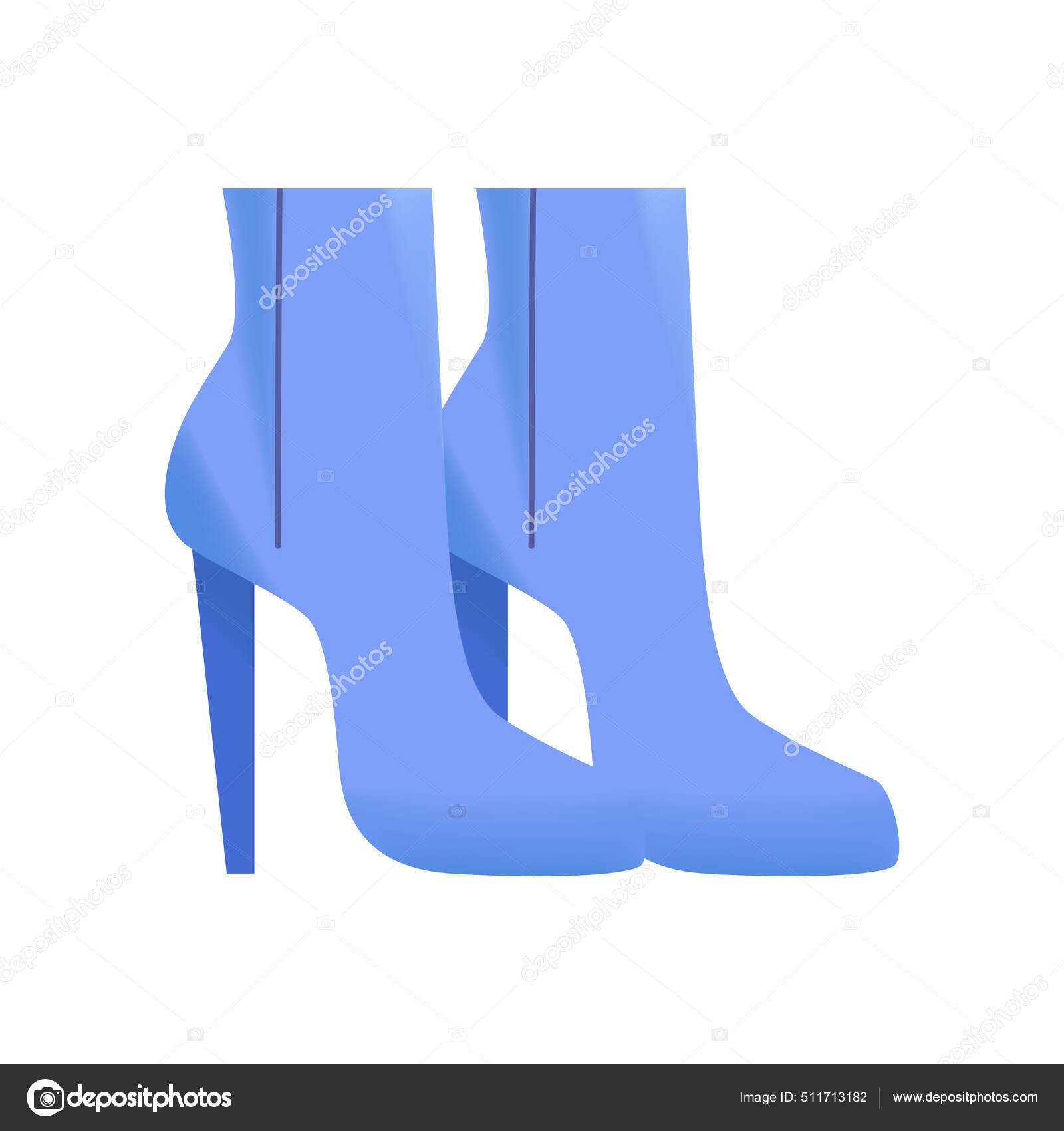 Female Boots Illustration Stock Vector by ©macrovector 511713182