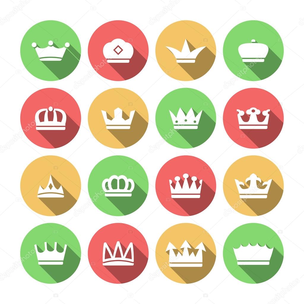 Crown Icons Set Stock Vector Image by ©macrovector #51411793