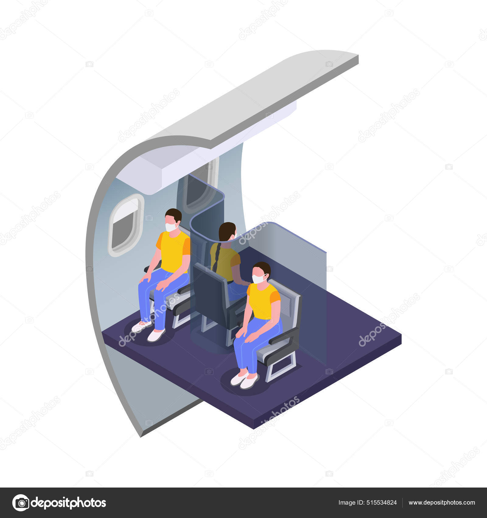 Social Distance Illustration Stock Vector by ©macrovector 515534824