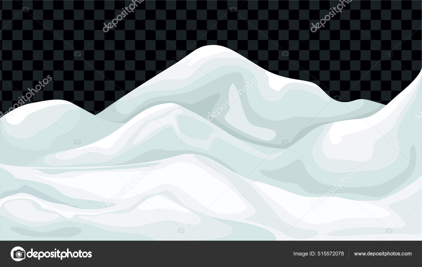 Snowdrift Transparent Background Stock Vector Image by ©macrovector ...