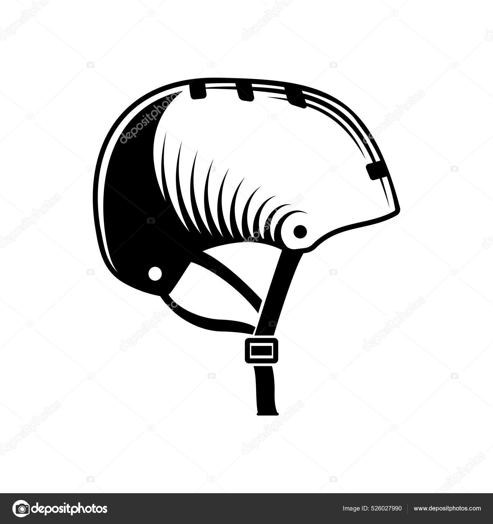 Skateboarding Helmet Engraving Composition Stock Vector by ©macrovector ...