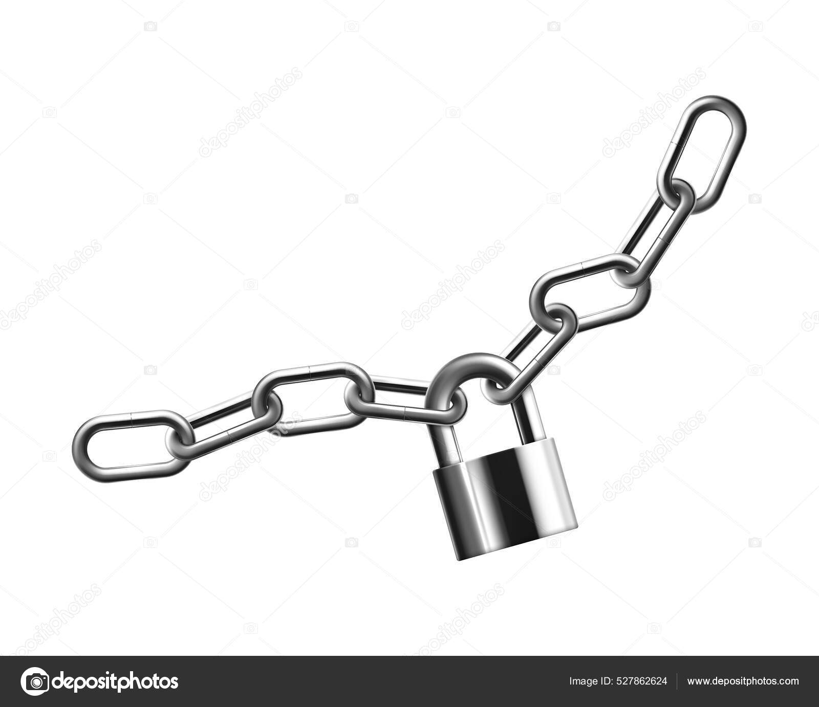 Lock With Chains Composition Stock Vector by ©macrovector 527862624
