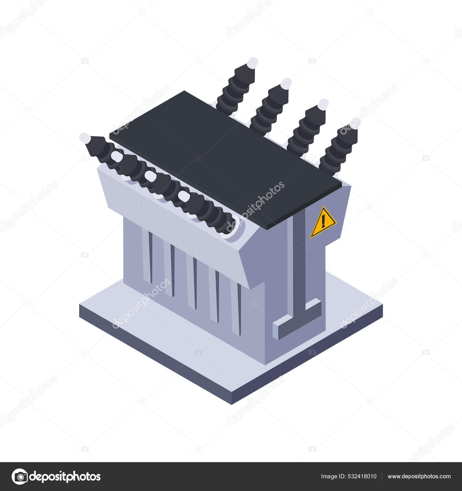 Electric Power Unit Composition Stock Vector Image by ©macrovector ...