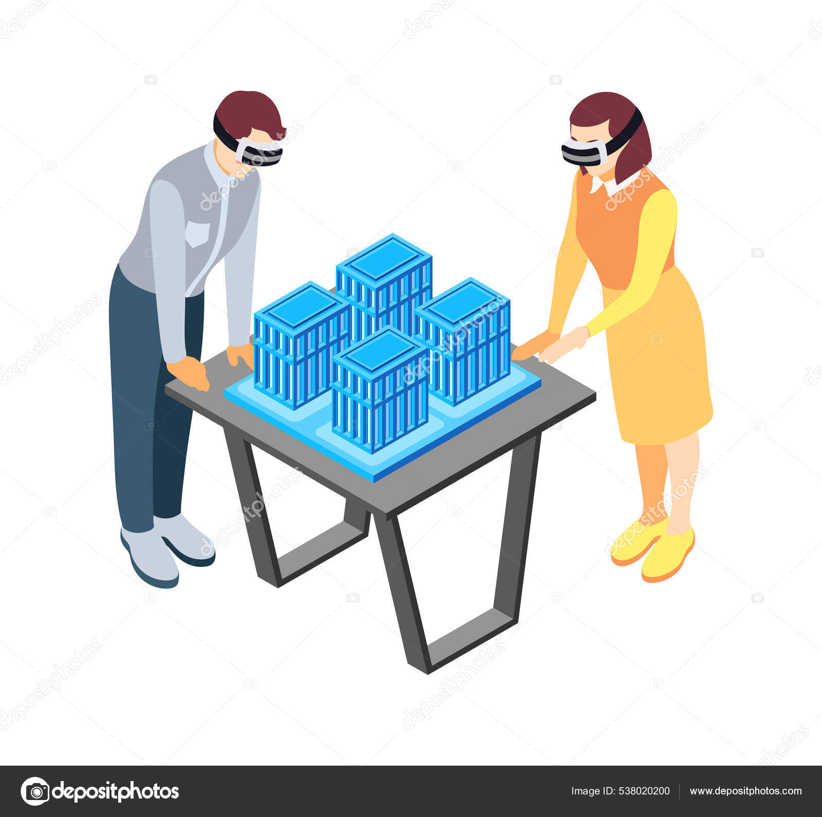 Virtual City Block Composition Stock Vector by ©macrovector 538020200 Virtual City Block Composition Stock Vector by ©macrovector 538020200