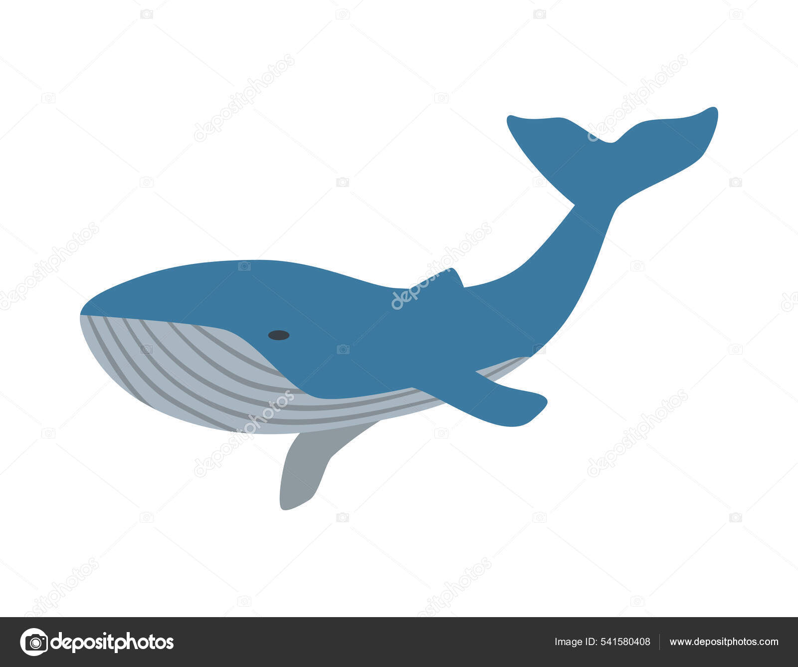 Blue Whale Icon Stock Vector by ©macrovector 541580408