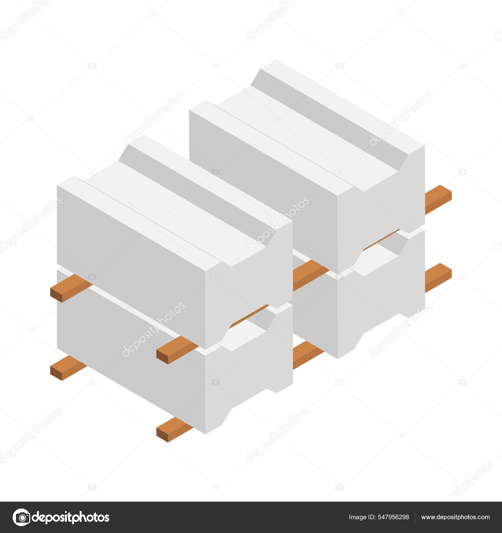Icono de producción de hormigón Vector de stock #547956298 de ©macrovector