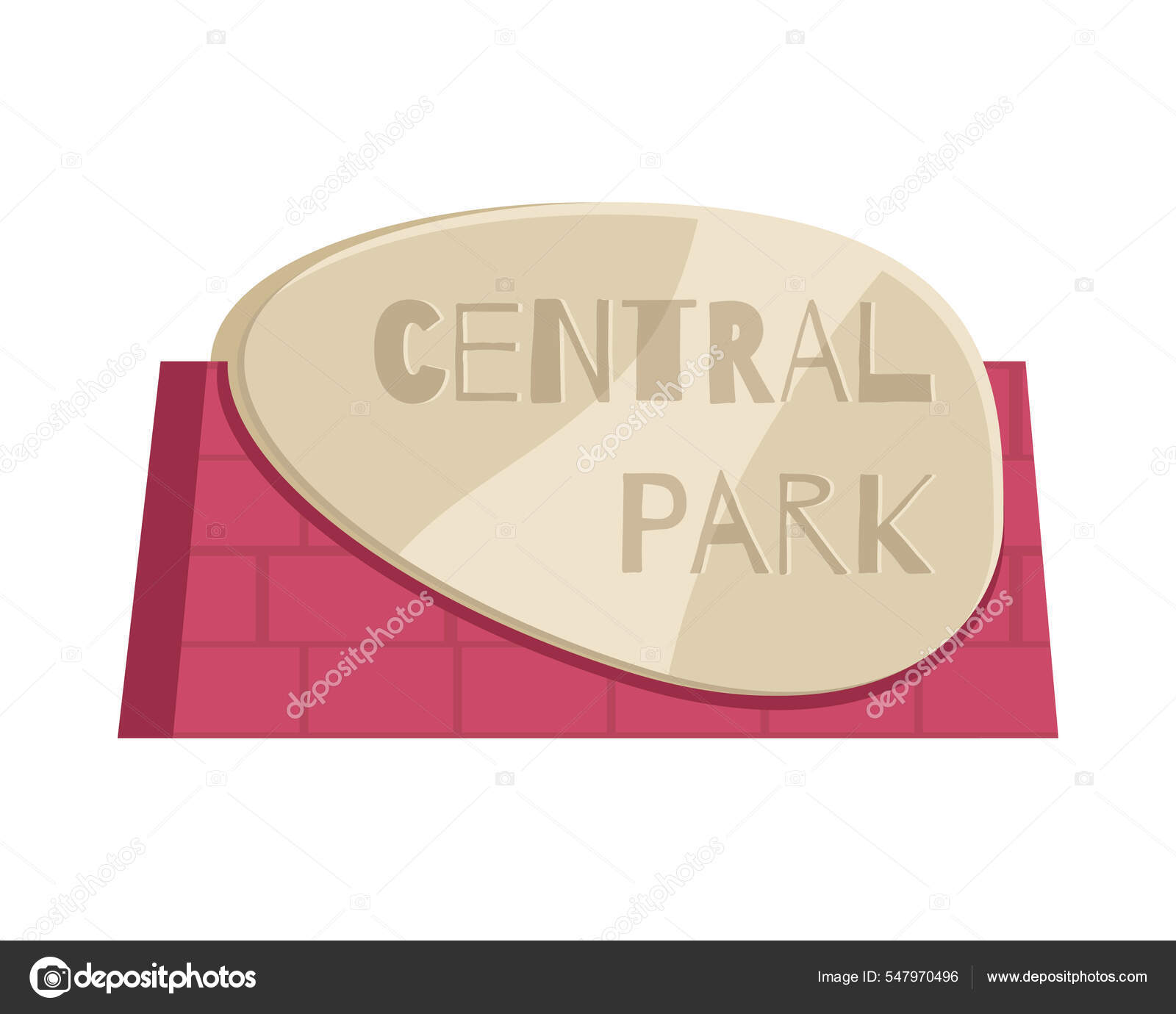 Papan tanda taman Vektor Stok oleh ©macrovector 547970496