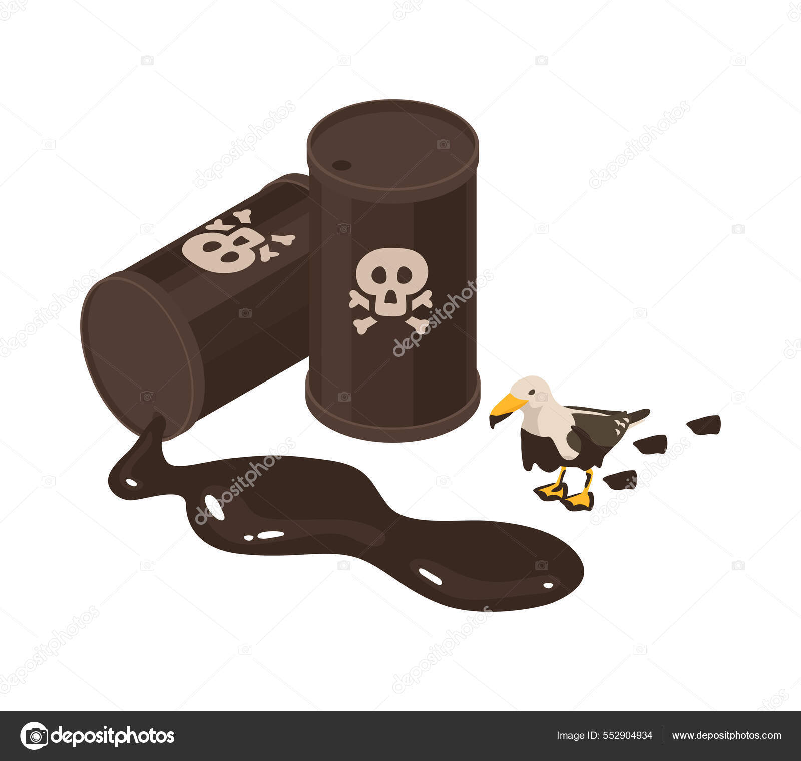Isometric Toxic Waste Composition Stock Vector Image by ©macrovector ...