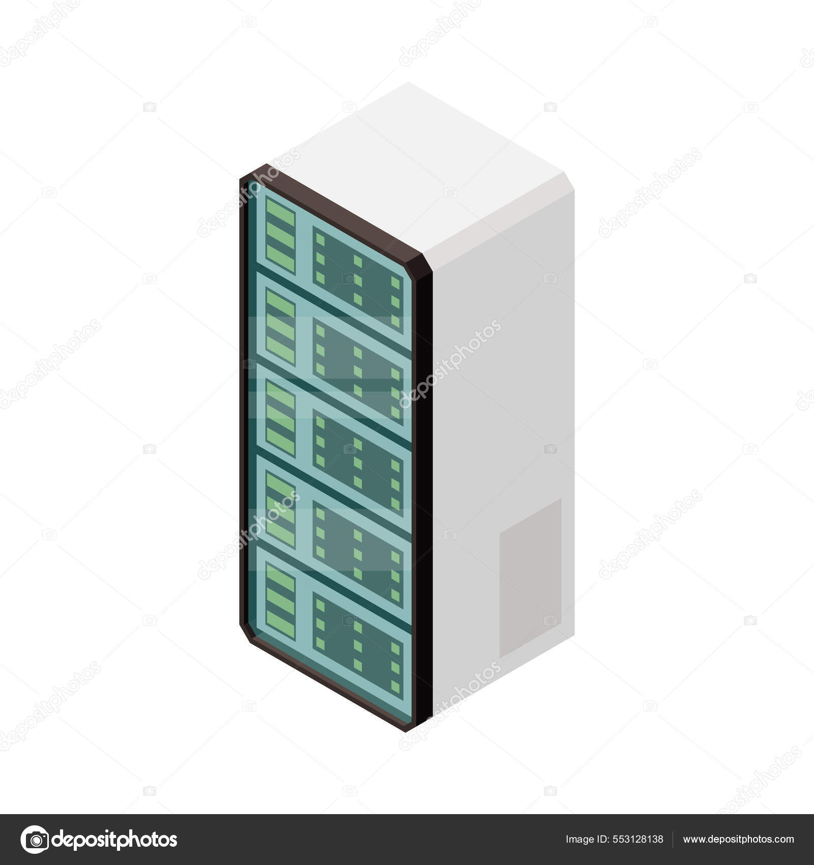 5G Server Rack Composition Stock Vector by ©macrovector 553128138