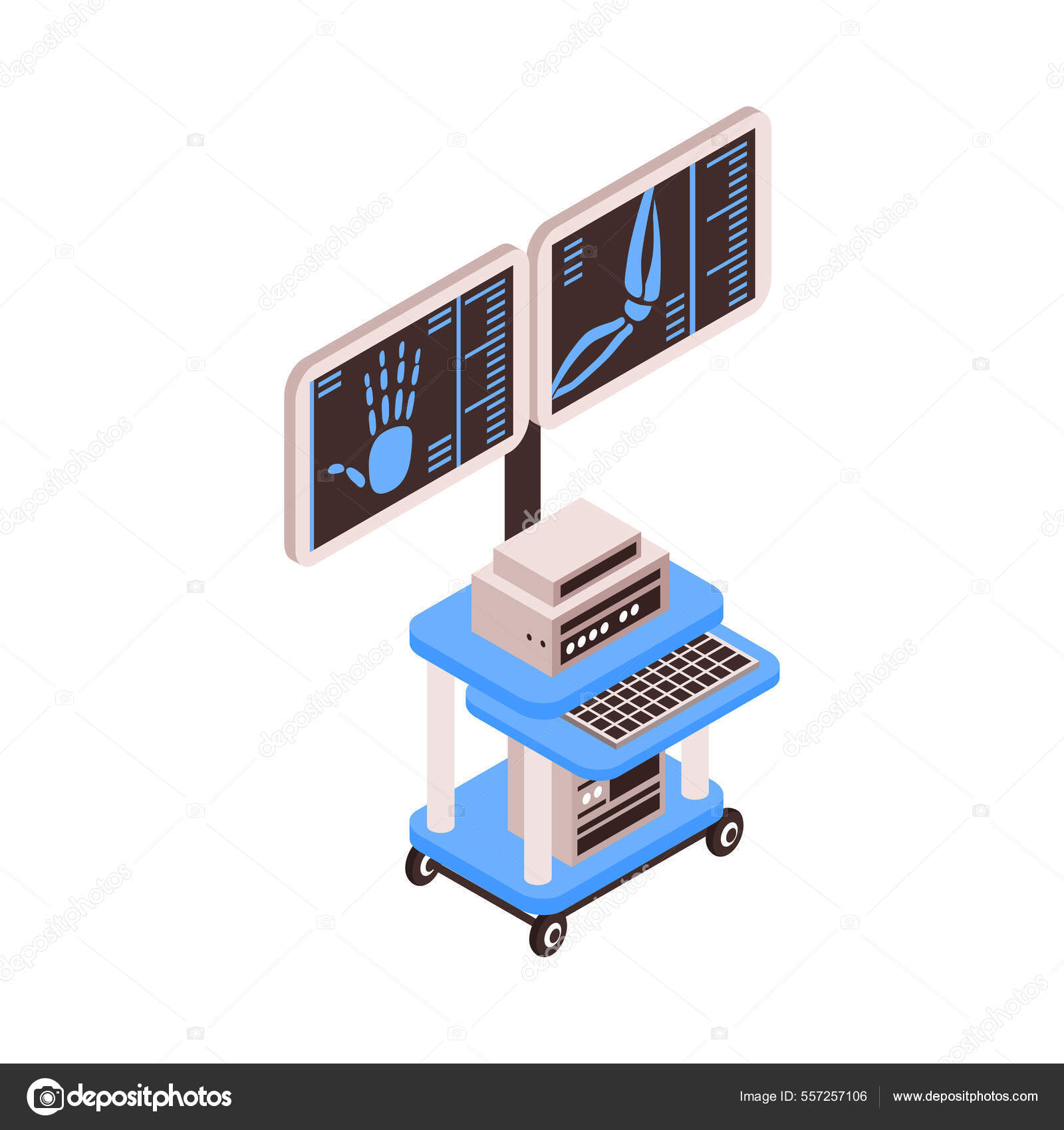 Neuro Scanner Apparatus Composition Stock Vector by ©macrovector 557257106