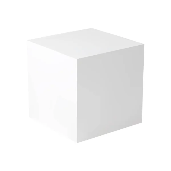 Cubo sobre fondo blanco imágenes de stock de arte vectorial | Depositphotos