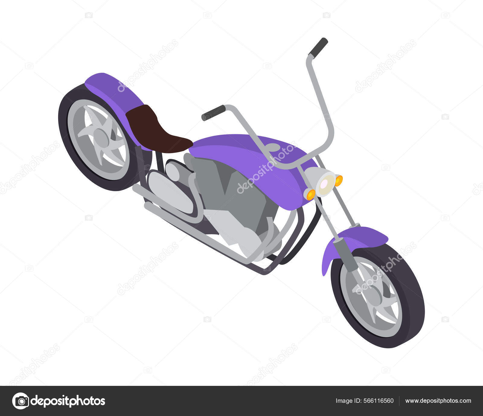 Motorcycle Chopper Icon
