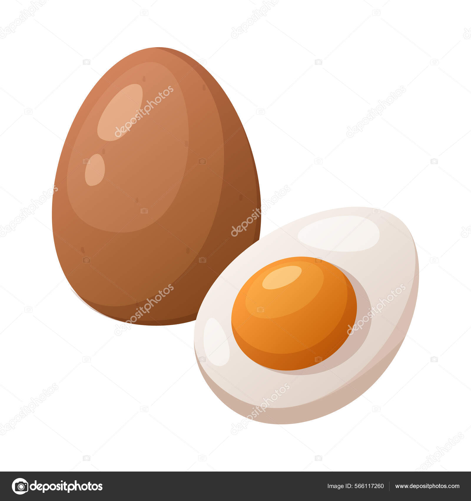 Ilustrasi Kartun Telur Vektor Stok oleh ©macrovector 566117260