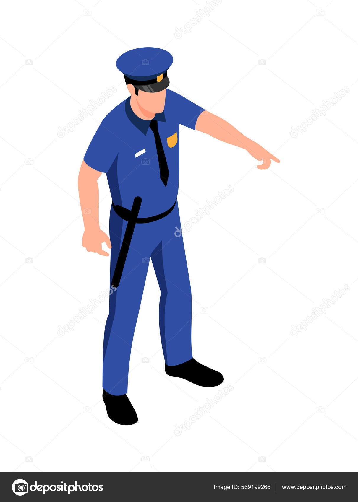 Prison Guard Isometric Composition Stock Vector Image by ©macrovector ...