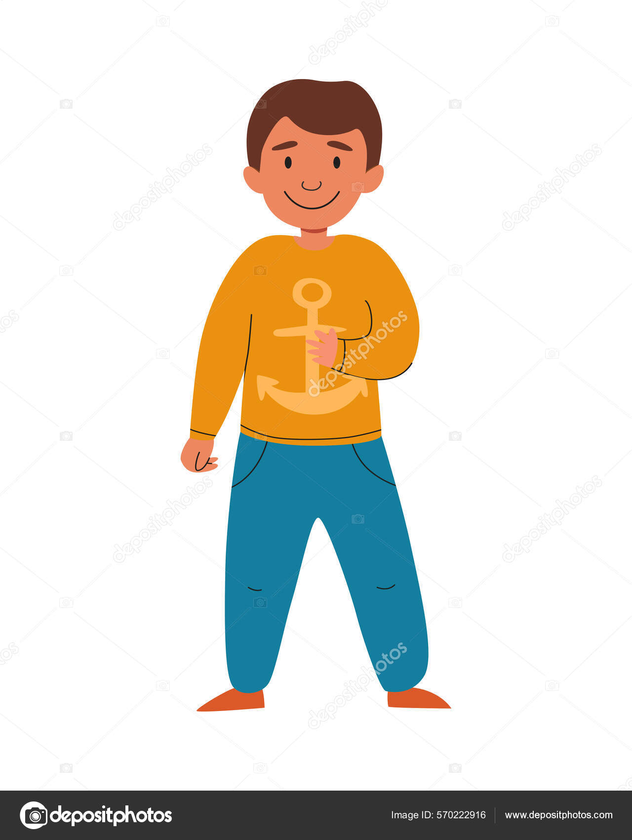 Little Boy Generation Composition Stock Illustration by ©macrovector ...