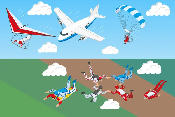 Skydiving cartoon Stock Photos, Royalty Free Skydiving cartoon Images ...
