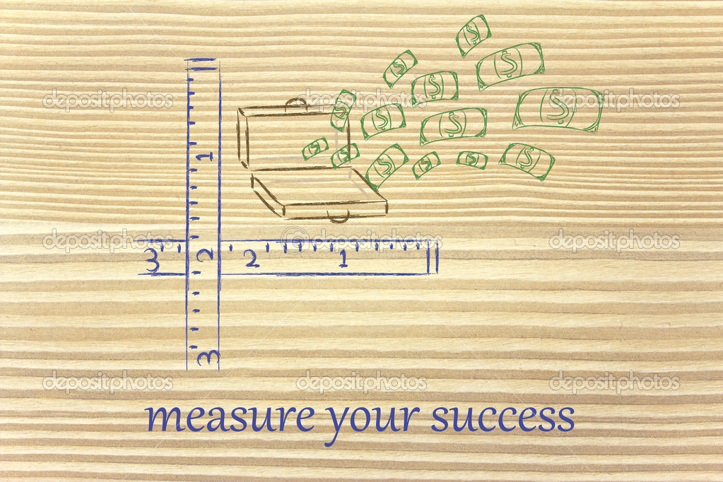 Measure your success, suitcase with money explosion with rulers — Stock ...