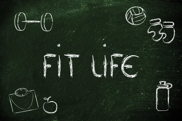 Live a healthy and fit life — Stock Photo © Faithie #36782279