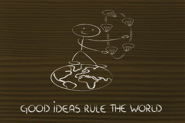 Ideas can change the world: concept of innovation - Stock Image ...