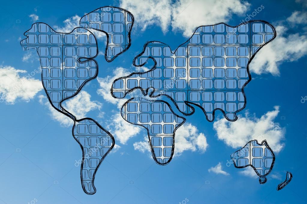 World map covered in solar panels Stock Photo by ©Faithie 45725075