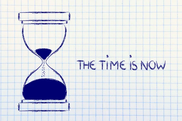 The time is running out, hourglass design — Stock Photo © Faithie #48303267