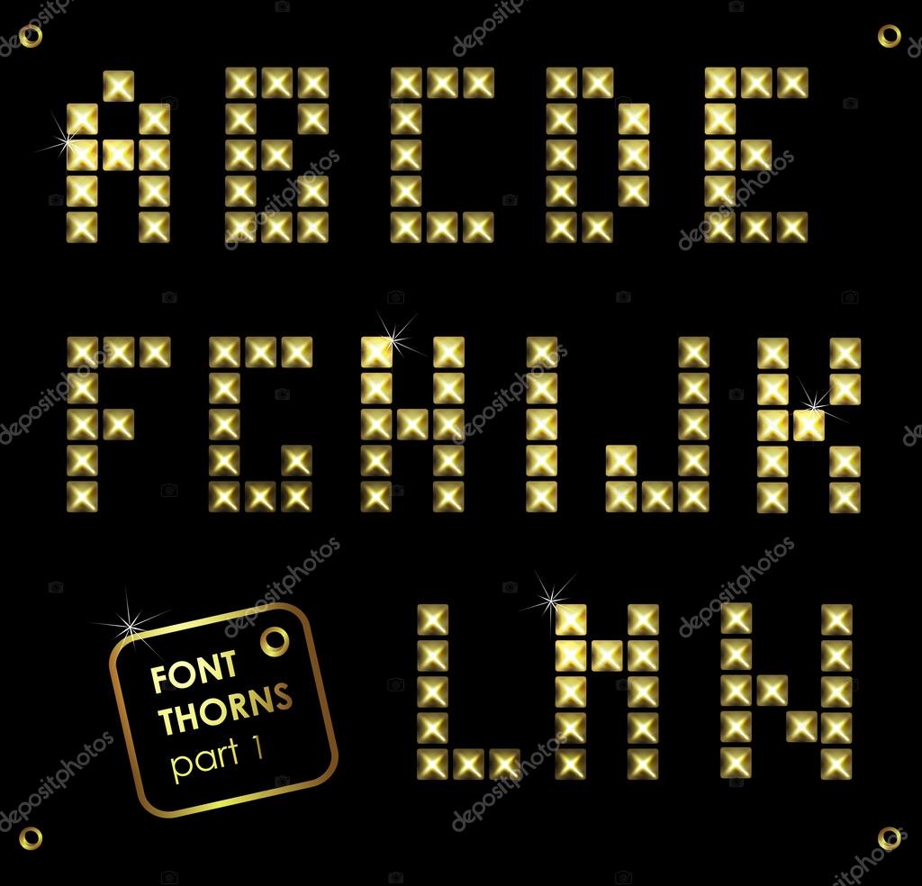 Vector gold font Stock Vector Image by ©Merfin #35220933