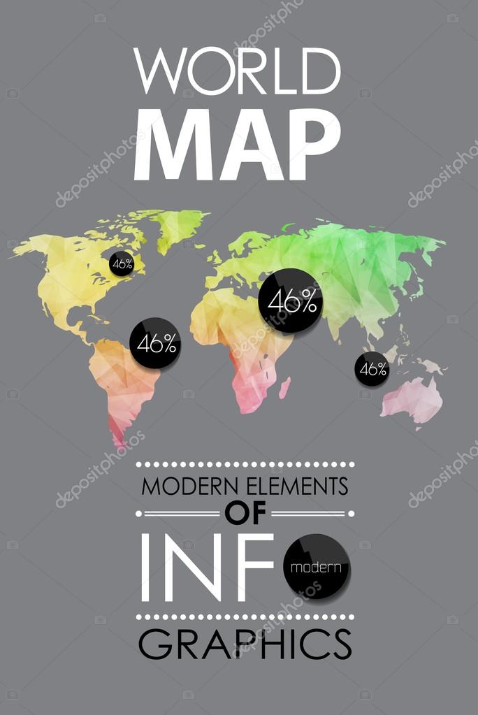 World map card Stock Vector Image by ©Merfin #41658439