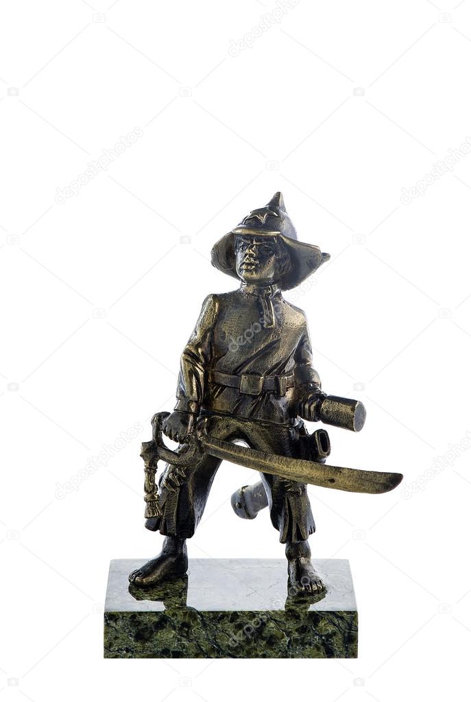 Boy with a sword and grenade. Freedom fighter. Soviet patriot. — Stock ...