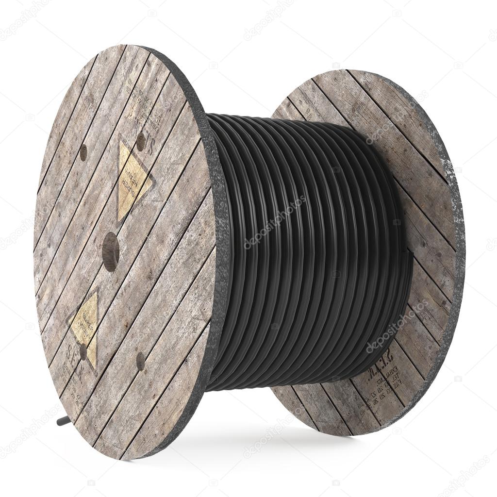 Cable drums. Industrial hose reel — Stock Photo © denyshutter #37967071