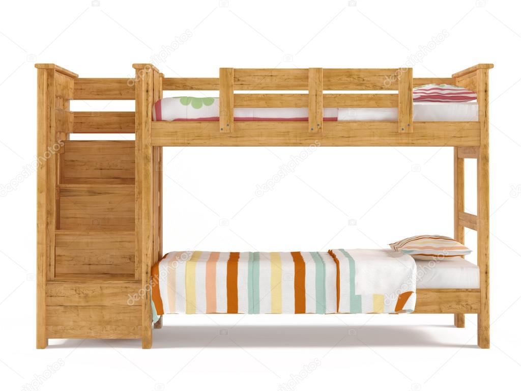 Bunk bed isolated — Stock Photo © flashvector #40710073