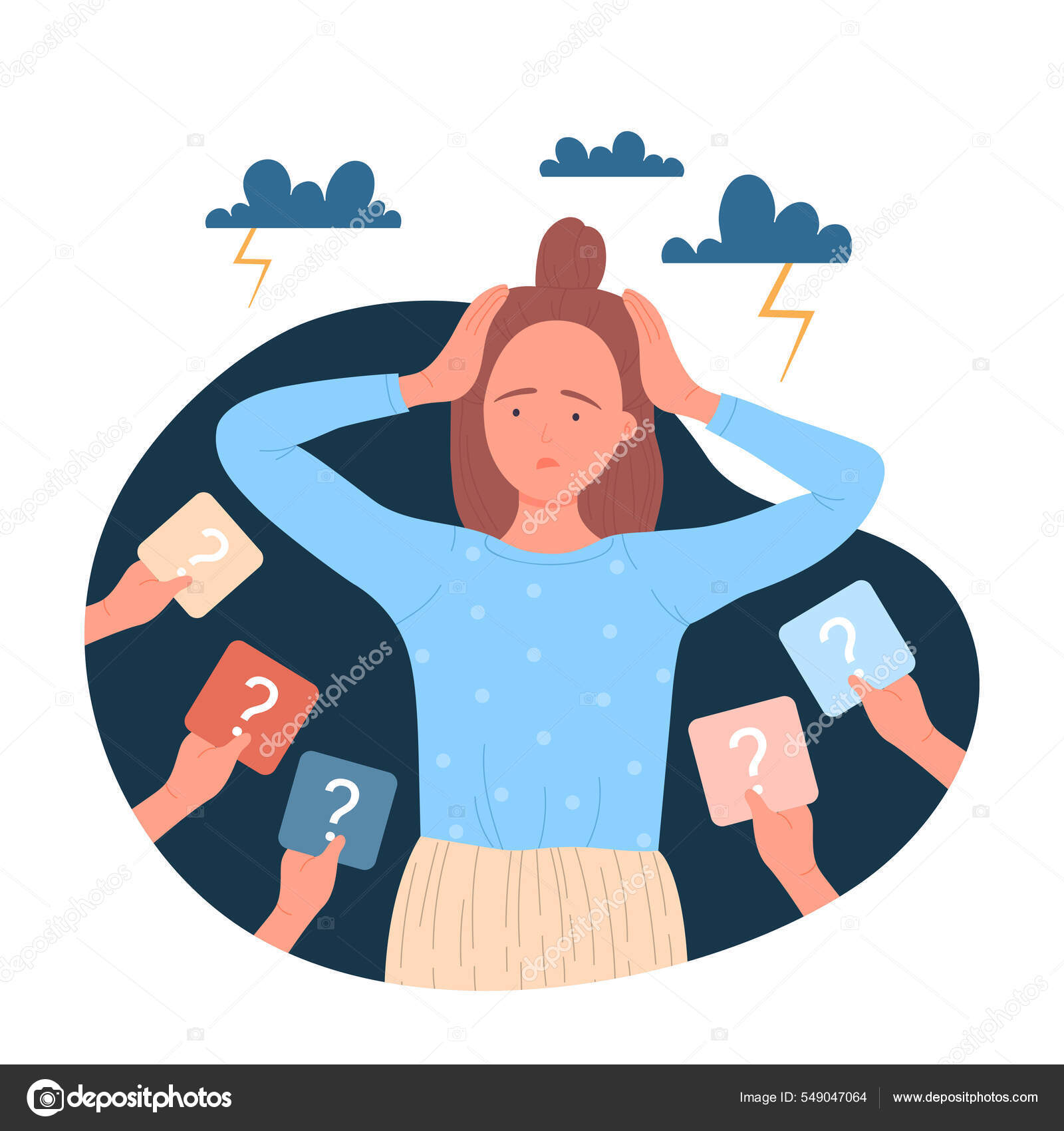 Verward Meisje Clipart