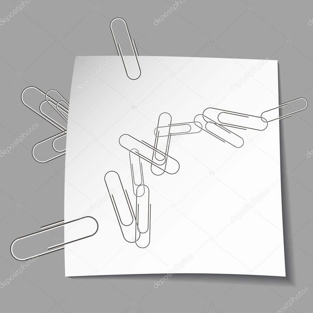 Metal paper clips Stock Vector Image by ©GalaStudio #46028573