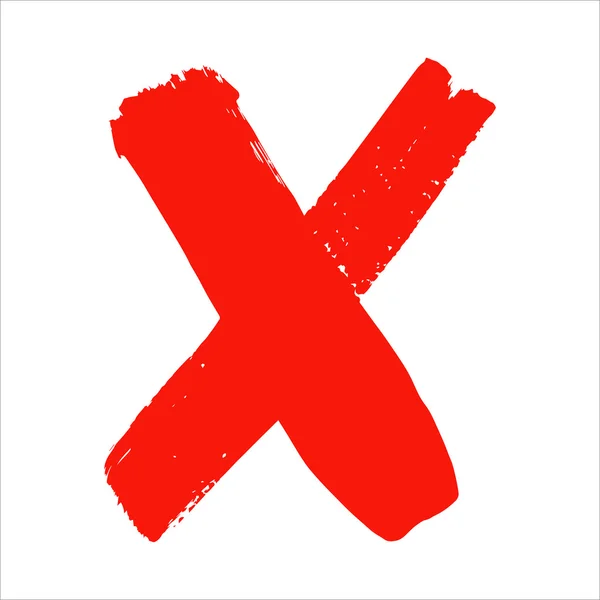 X - Red handwritten letter Stock Vector by ©GalaStudio 59477929