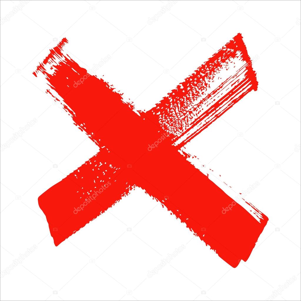 X - Red handwritten letter Stock Vector by ©GalaStudio 50707895